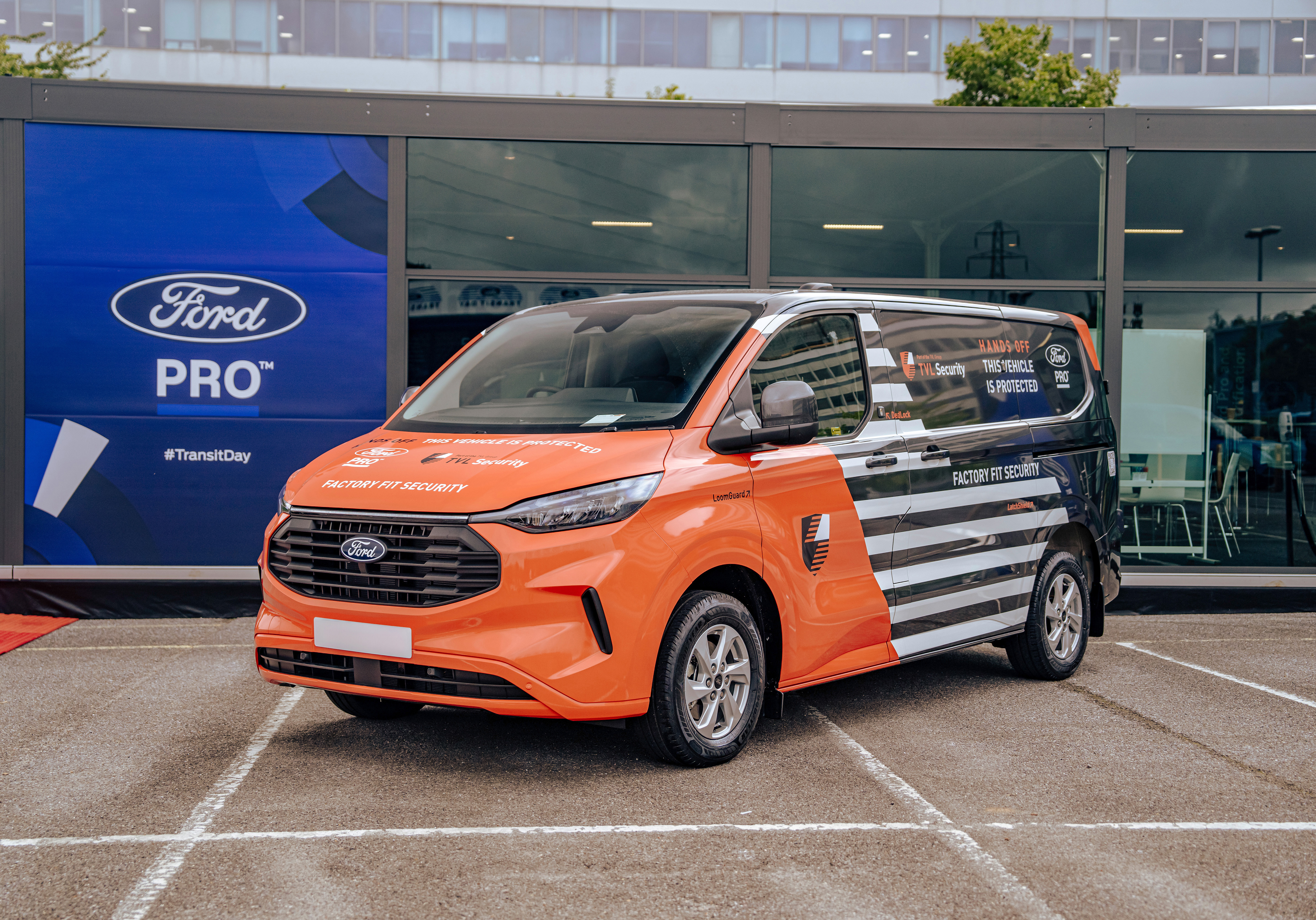 TVL Security delivers new load area-only factory-fit Ford Pro security ...